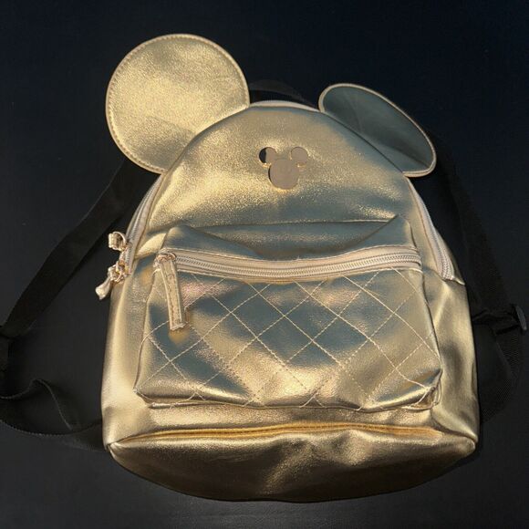 Micky Mouse | Bags | Disney Mickey Mouse Golden Mini Backpack Bioworld ...